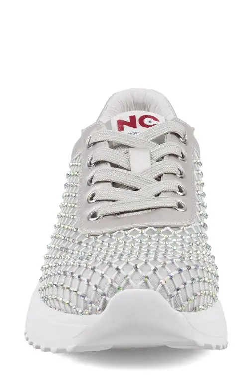 NATIONAL COMFORT Keana Crystal Sneakers - Silver Fx