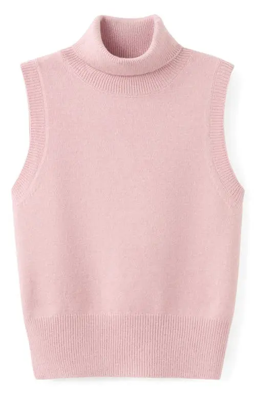 Mango Sleeveless Turtleneck Sweater - Lt-pastel Pink