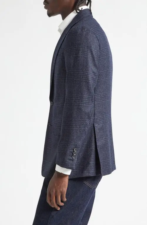 Thom Sweeney Structured Single Breasted Plaid Sport Coat