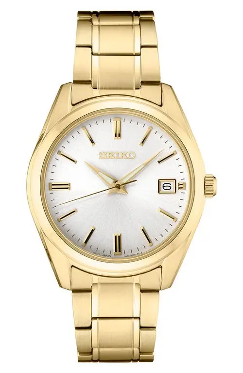 SEIKO WATCHES Essentials Bracelet Watch - Yellow Tone