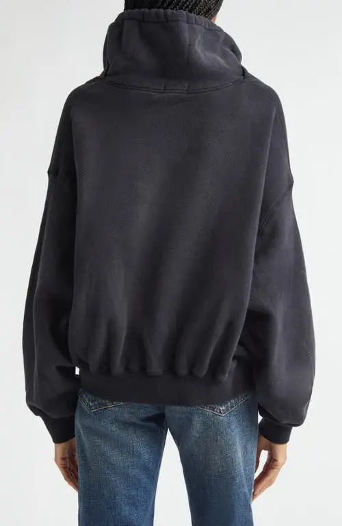 R13 Cotton-blend Crop Hoodie