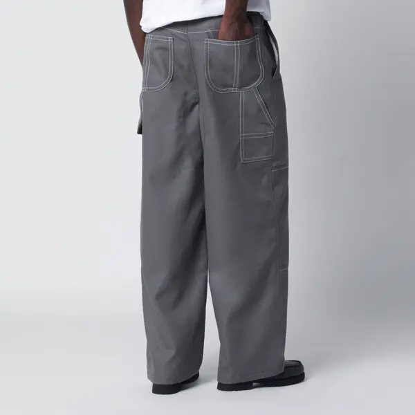 AMI Paris Wool Canvas Workwear Trousers