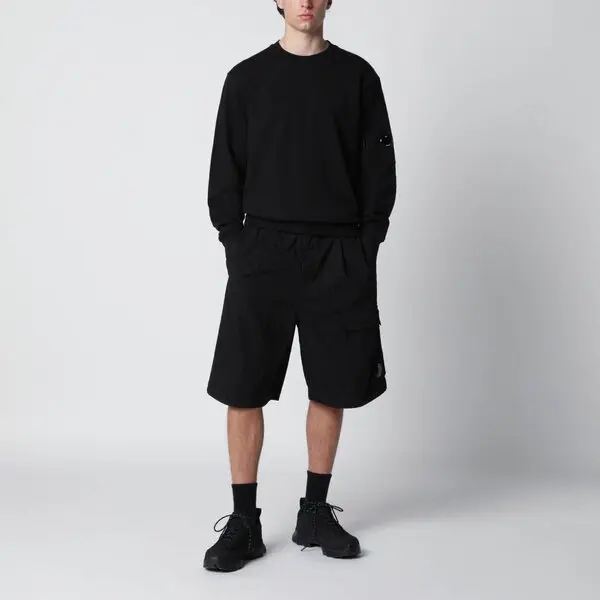 C.P. COMPANY Cotton Bermuda Shorts - Black