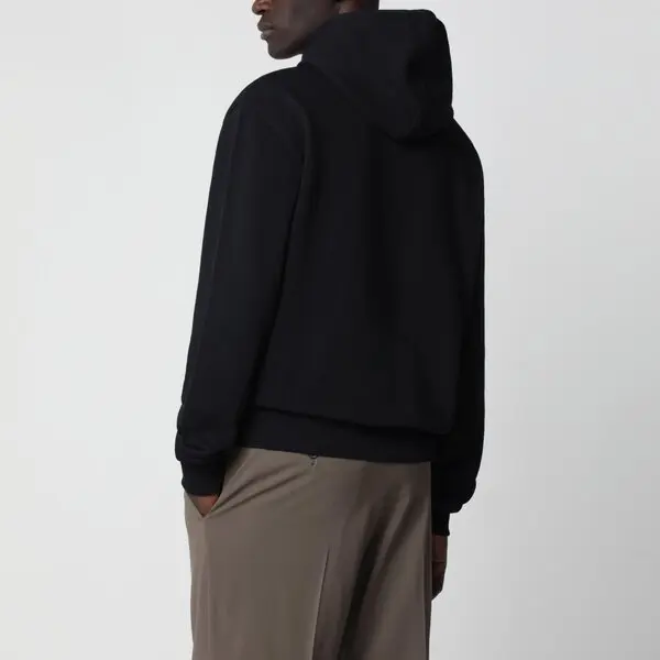 AMI Paris De Coeur Hooded Sweatshirt - Black