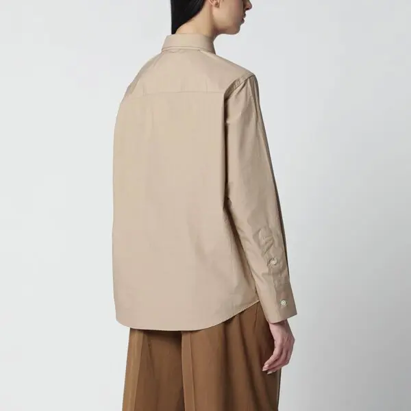 RÓHE Shirt With Removable Double Collar - Beige