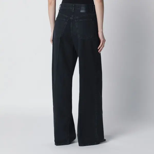 HAIKURE Carbon Candy Pleated Wide-leg Jeans