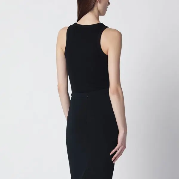 Givenchy Slim-cut Tank Top With Logo - Black