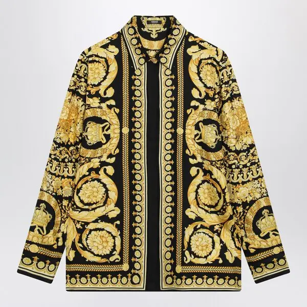 Versace Printed Silk Twill Shirt - Multicolor