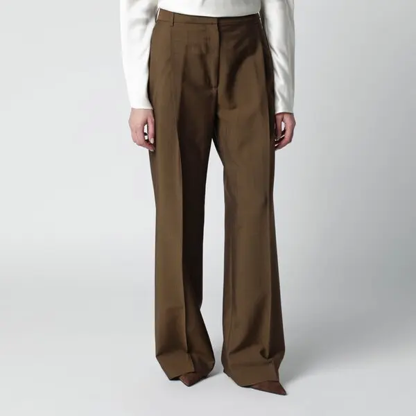 RÓHE Light Wool-blend Wide-leg Trousers