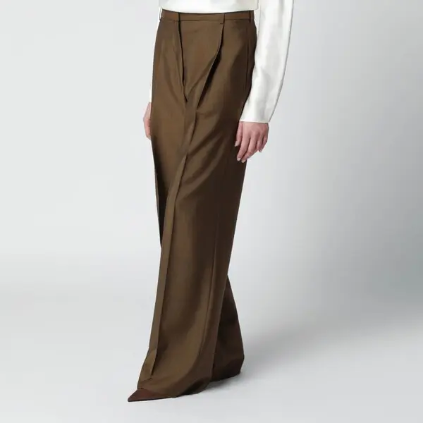 RÓHE Light Wool-blend Wide-leg Trousers