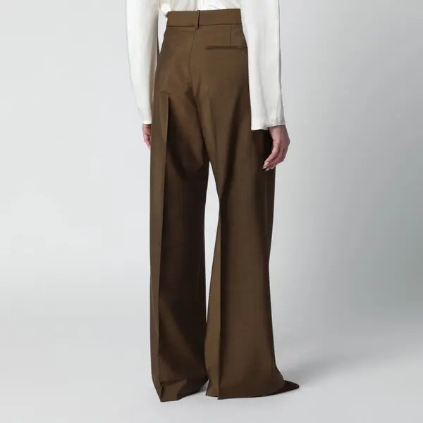 RÓHE Light Wool-blend Wide-leg Trousers
