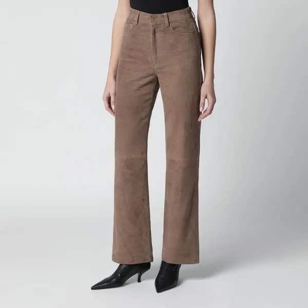 ROTATE BY BIRGER CHRISTENSEN Suede Trousers