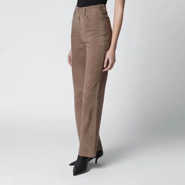 ROTATE BY BIRGER CHRISTENSEN Suede Trousers