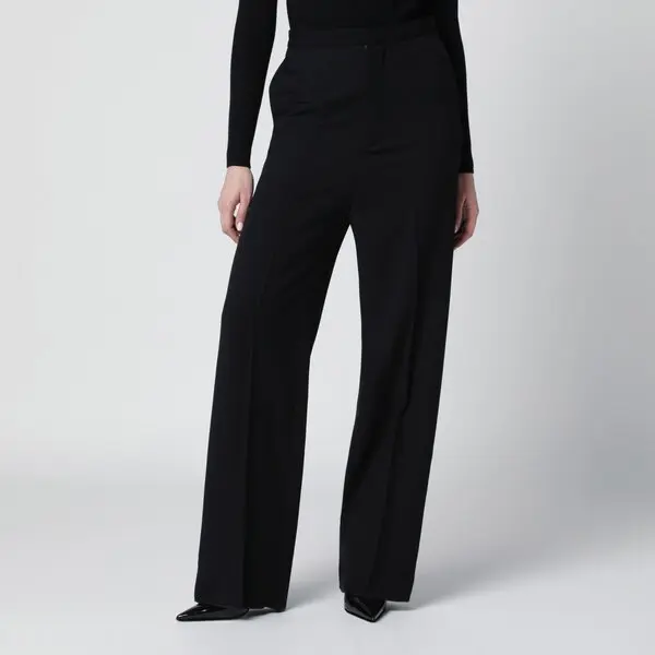 Balenciaga Wool Wide Leg Trousers