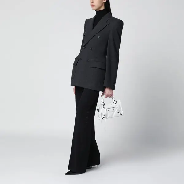 Balenciaga Wool Wide Leg Trousers