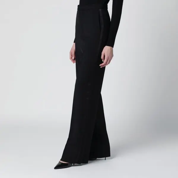 Balenciaga Wool Wide Leg Trousers