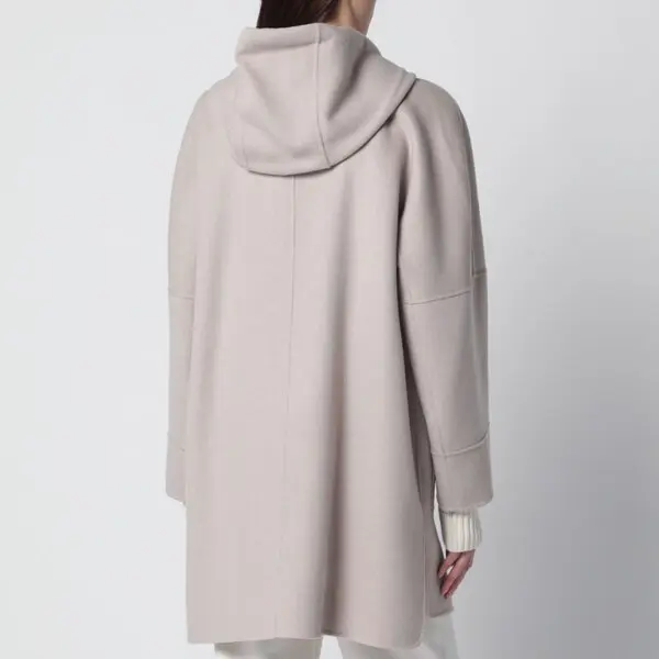 Max Mara Hooded Virgin Wool Coat