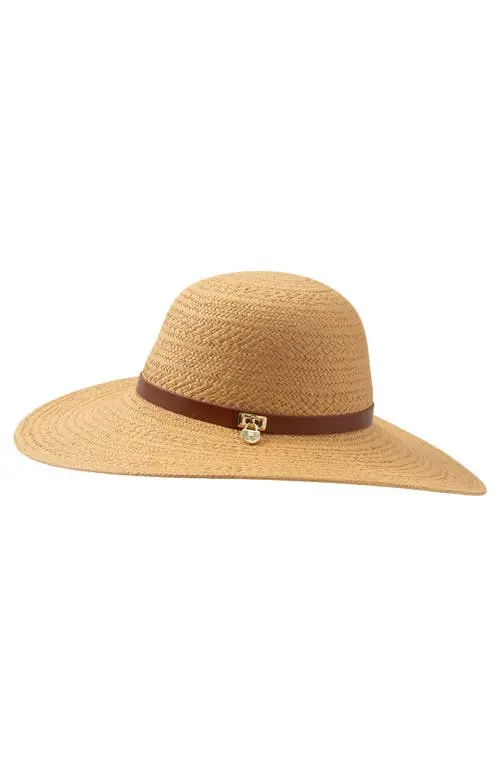 Ralph Lauren Straw Sun Hat With Charm