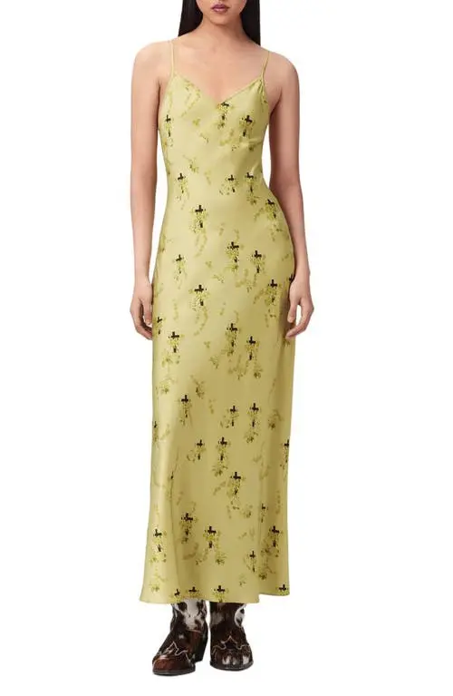 ALLSAINTS Bryony Satin Slipdress - Empoli Yellow