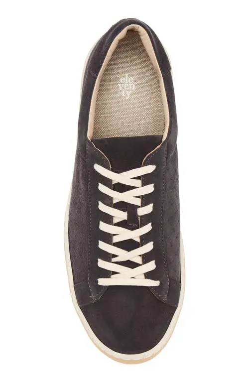 Eleventy Suede Low-top Sneakers - Black