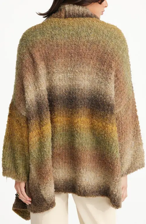 TALISMAN THE LABEL Amara Open Front Cardigan - Olive Multi