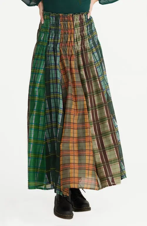 TALISMAN THE LABEL Balmoral Plaid Cotton Skirt