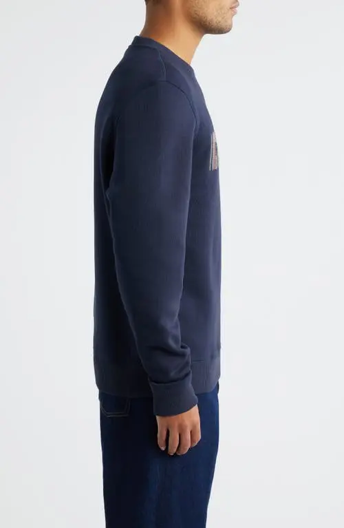 Paul Smith Regular Fit Embroidered Graphic Sweatshirt - Very Dark Navy