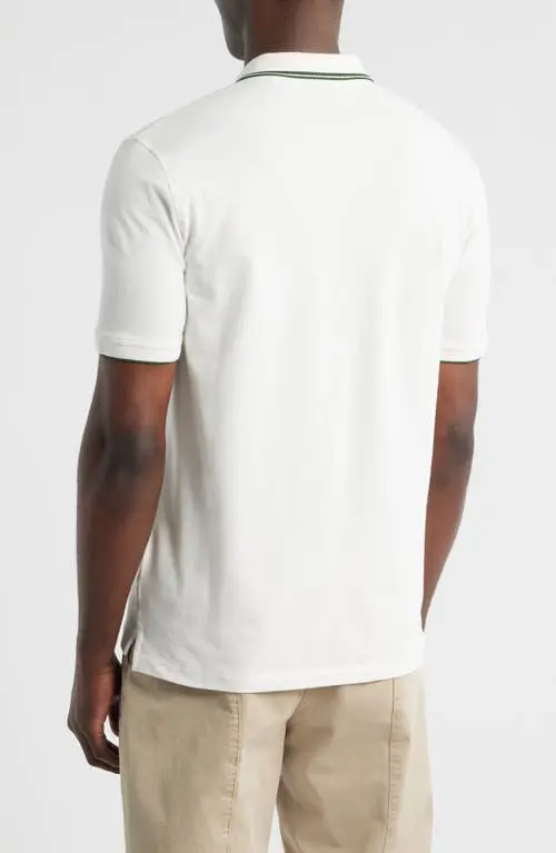 Paul Smith Regular Fit Tipped Cotton Piqué Polo - Off White