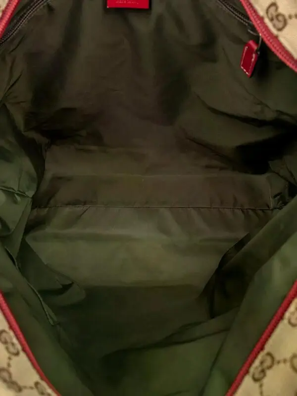 Gucci Gg Canvas Web Tote Bag