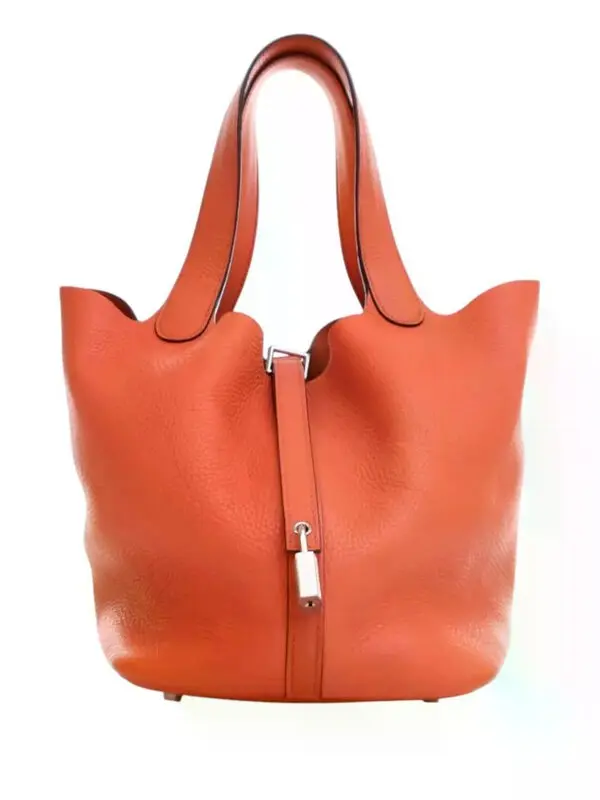 Hermès 2016 Clemence Picotin Lock 22 Handbag - Orange