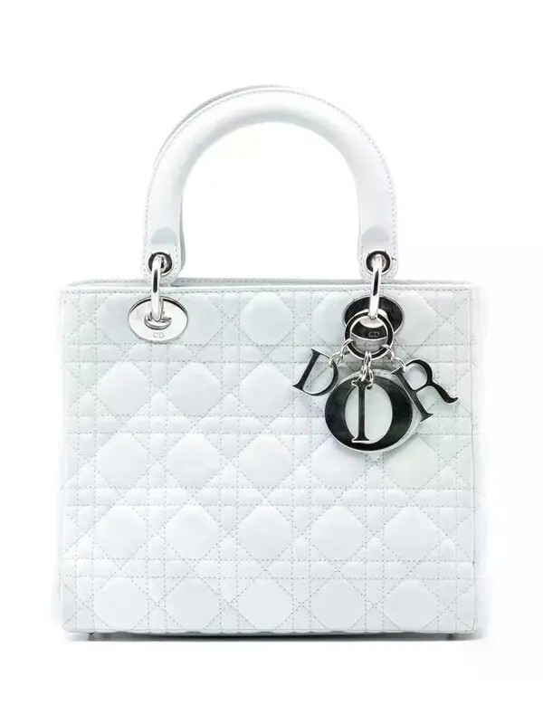 Dior 2011 Medium Lady Satchel - White