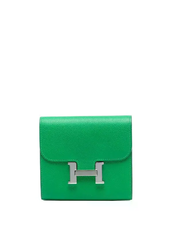 Hermès 2014 Epsom Constance Slim Wallet Small Wallets - Green