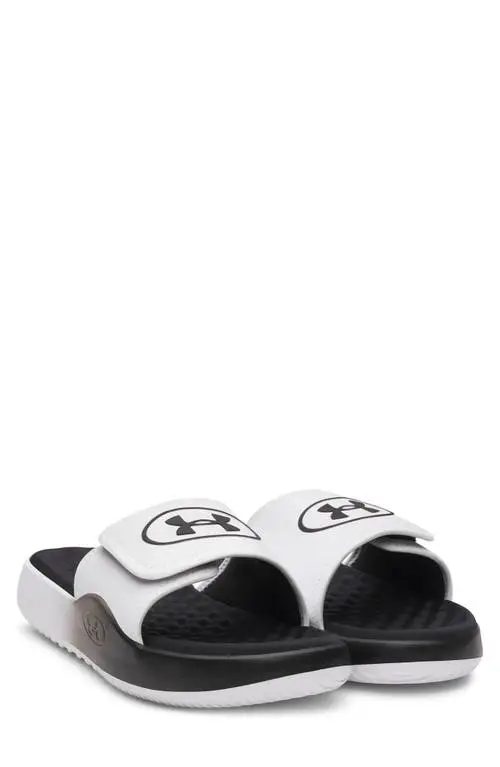 Under Armour Ignite Pro Slide Sandal - White/black