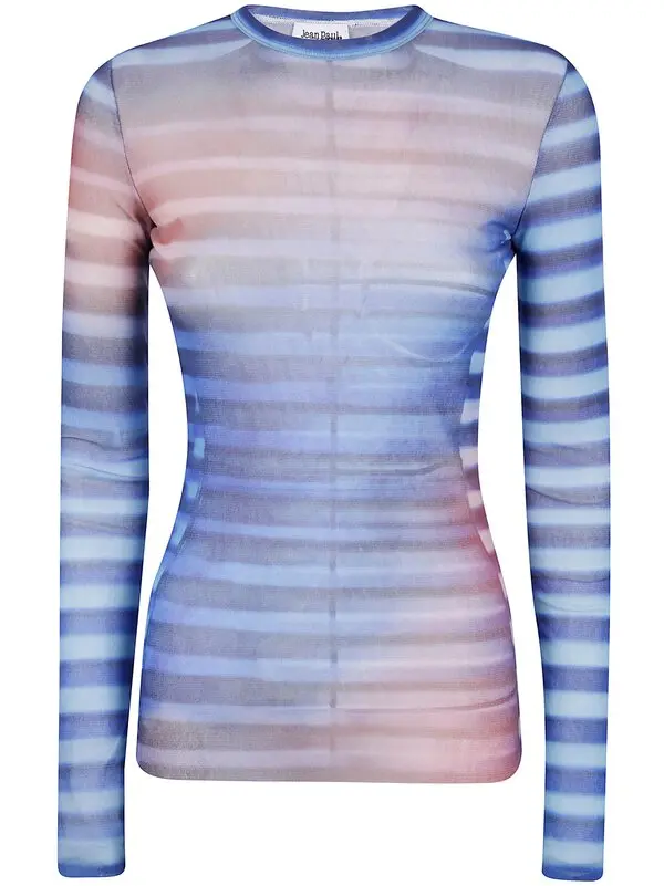 JEAN PAUL GAULTIER Mesh Top - Blue