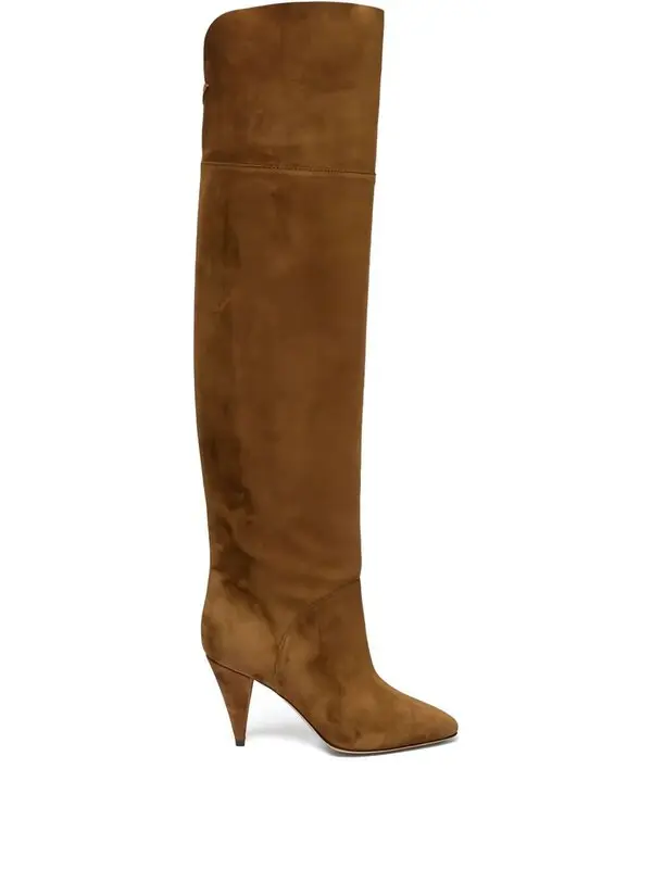 Casadei Venus Nomad Saddle Boots - Beige