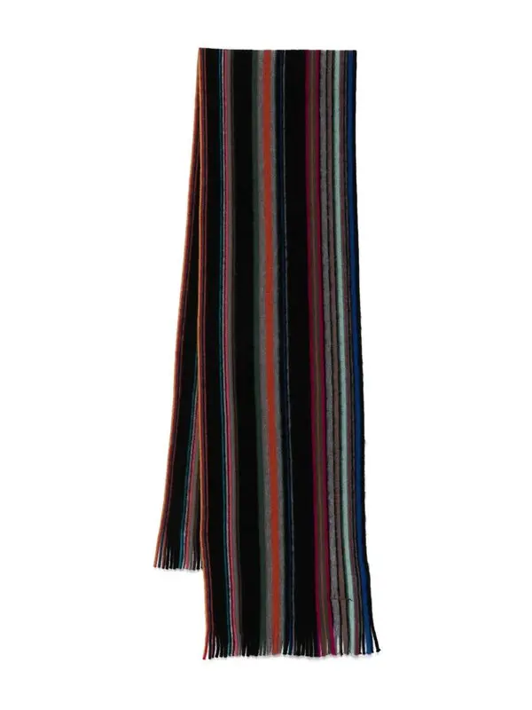 Paul Smith Scarf Ivan Stripe - Black