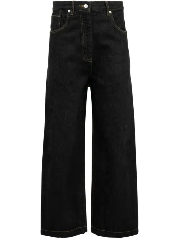 Studio Nicholson Curved Leg Denim - Black