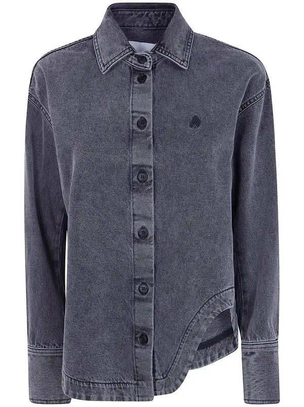 Attico Shirt Jacket - Black