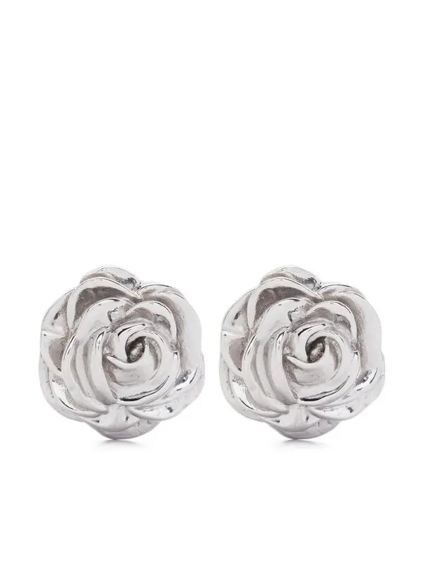 Magda Butrym Rose Earrings - Metallic