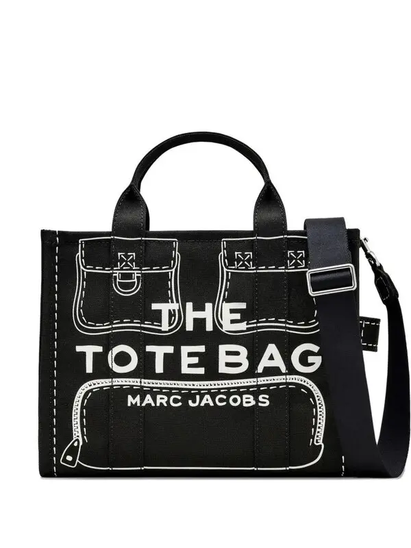 Marc Jacobs The Tote Bag Cargo Canvas Tote - Black