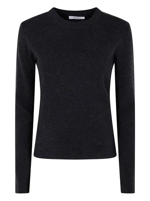 Max Mara Ticino Logo Sweater - Gray