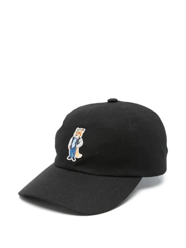 Maison Kitsuné Dressed Fox Cap - Black
