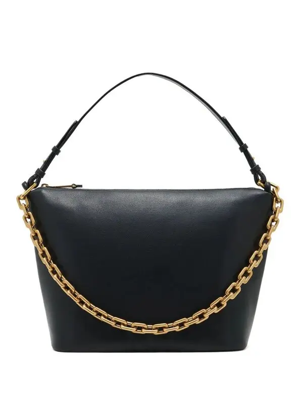Emporio Armani Hobo Medium Chain Soft Leather - Black