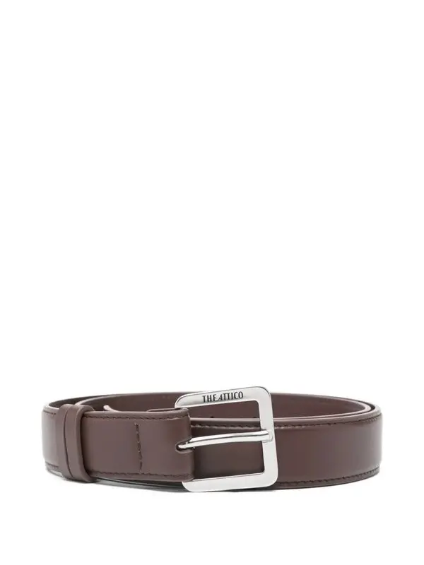 Attico Leather Belt - Brown