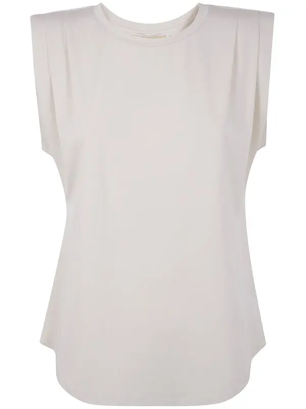 Michael Kors Crewneck Pleated Top