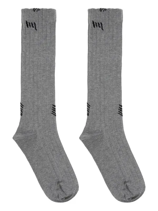 Marni Ribbed Socks - Gray
