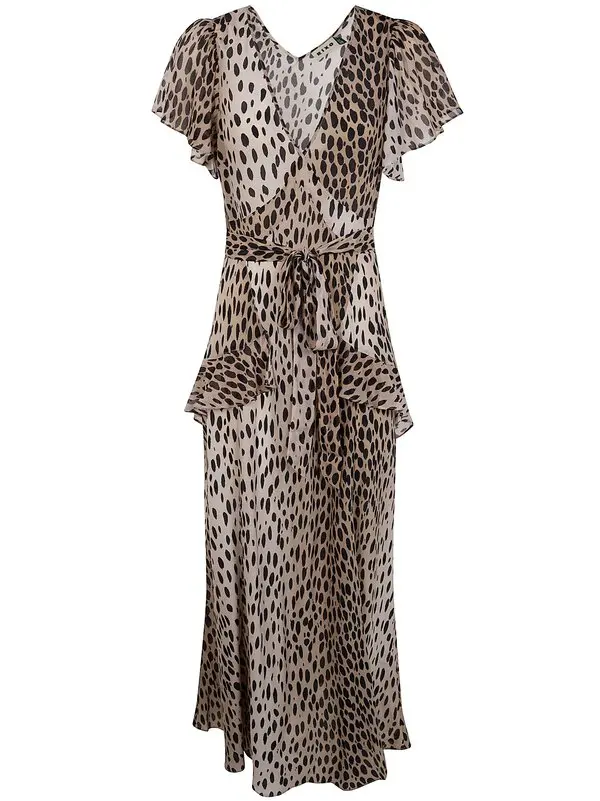 Rixo Evie Dress Antelope Spot Black