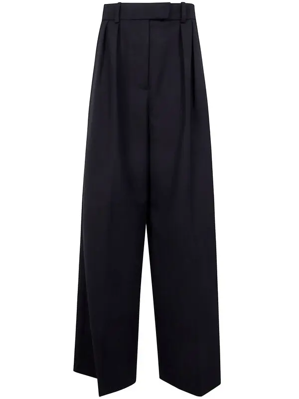 ANINE BING Wide Leg Trousers - Black