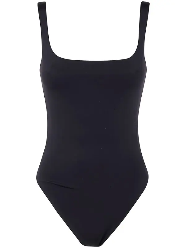 ENTIRE STUDIOS Square Neck Bodysuit - Black