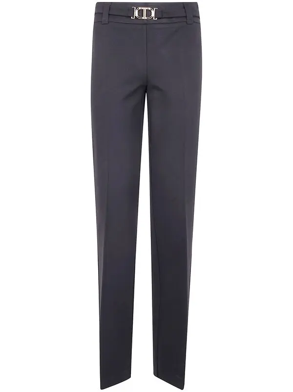 TWINSET Wide Leg Trousers - Black